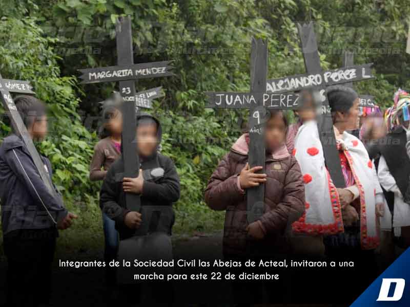 Anuncian Las Abejas De Acteal Marcha En Chenalhó Diario De Chiapas