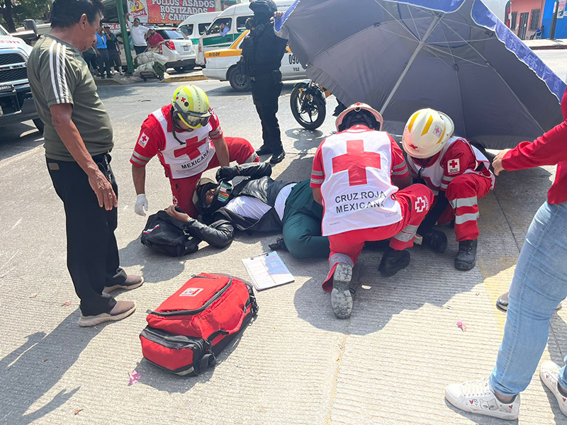 ¡Motociclista atropellado! - Diario de Chiapas