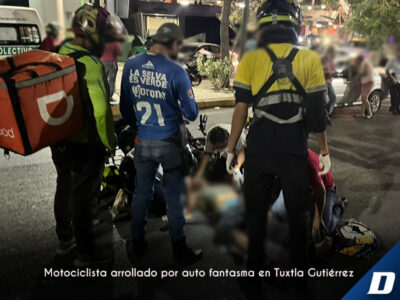 Motociclista arrollado por auto fantasma - Diario de Chiapas