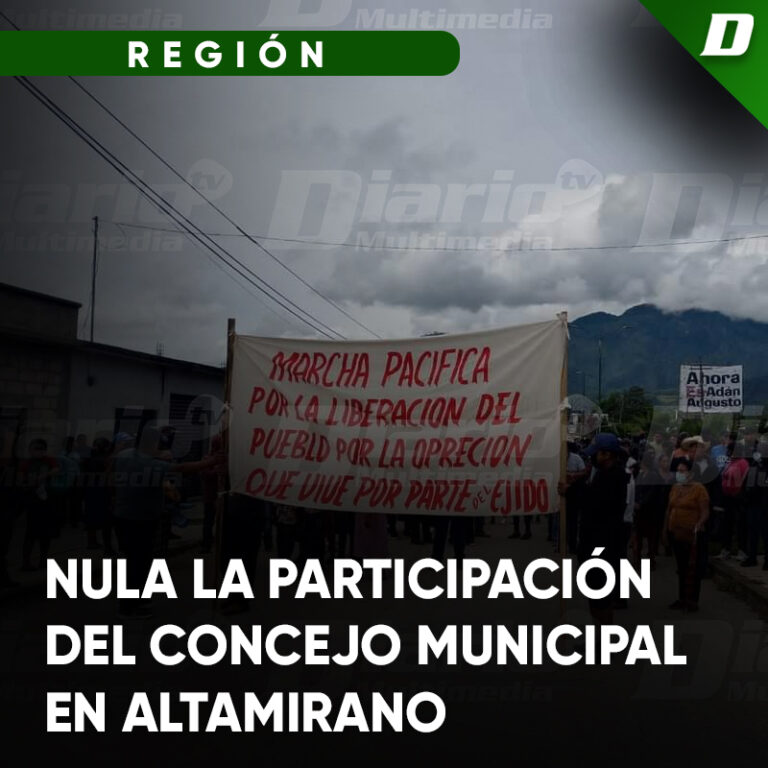 Nula la participación del Concejo Municipal en Altamirano - Diario de ...