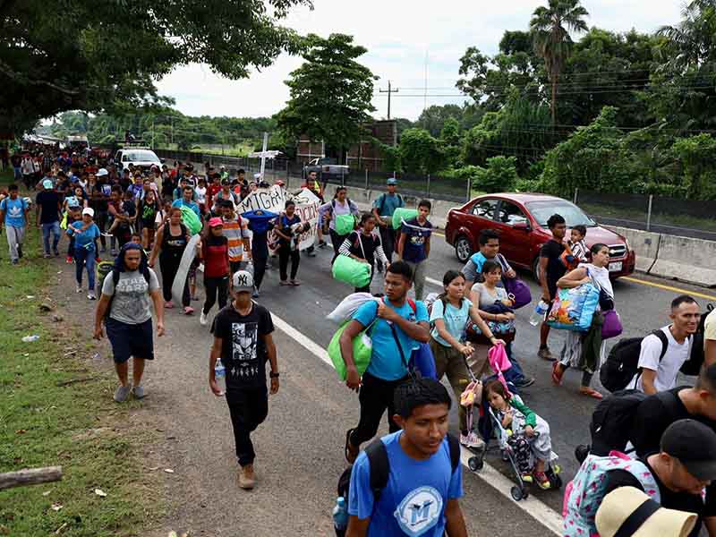 Nueva caravana presiona al Inami en la frontera sur - Diario de Chiapas
