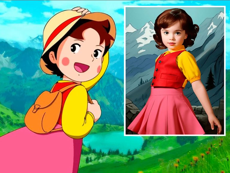 Heidi se convierte en una niña de la vida real gracias a la ...