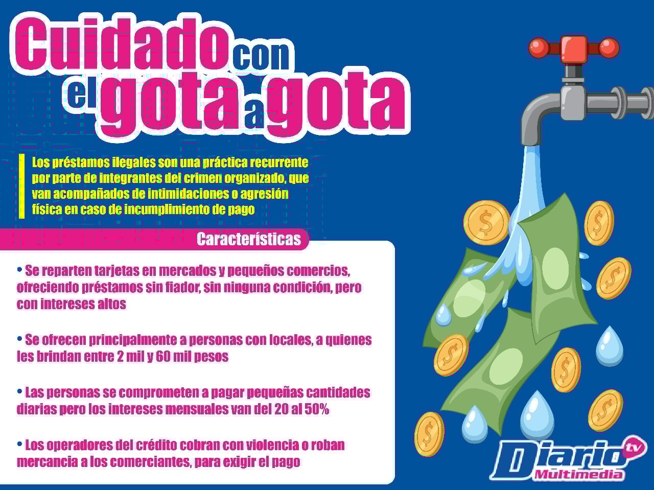 Cuidado don el gota a gota - Diario de Chiapas
