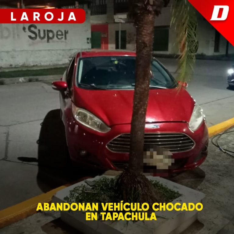 Abandonan vehículo chocado en Tapachula - Diario de Chiapas