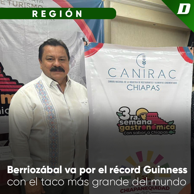 Berriozábal va por el récord Guinness con el taco más grande del mundo ...