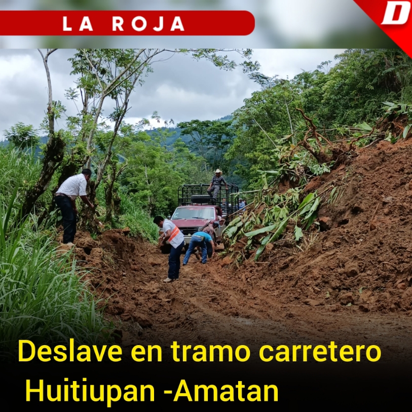 Deslave en tramo carretero Huitiupan -Amatan - Diario de Chiapas