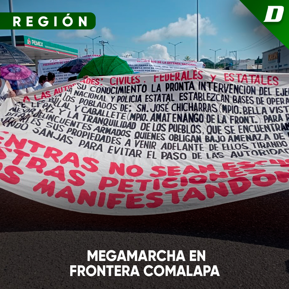 Megamarcha en Frontera Comalapa - Diario de Chiapas