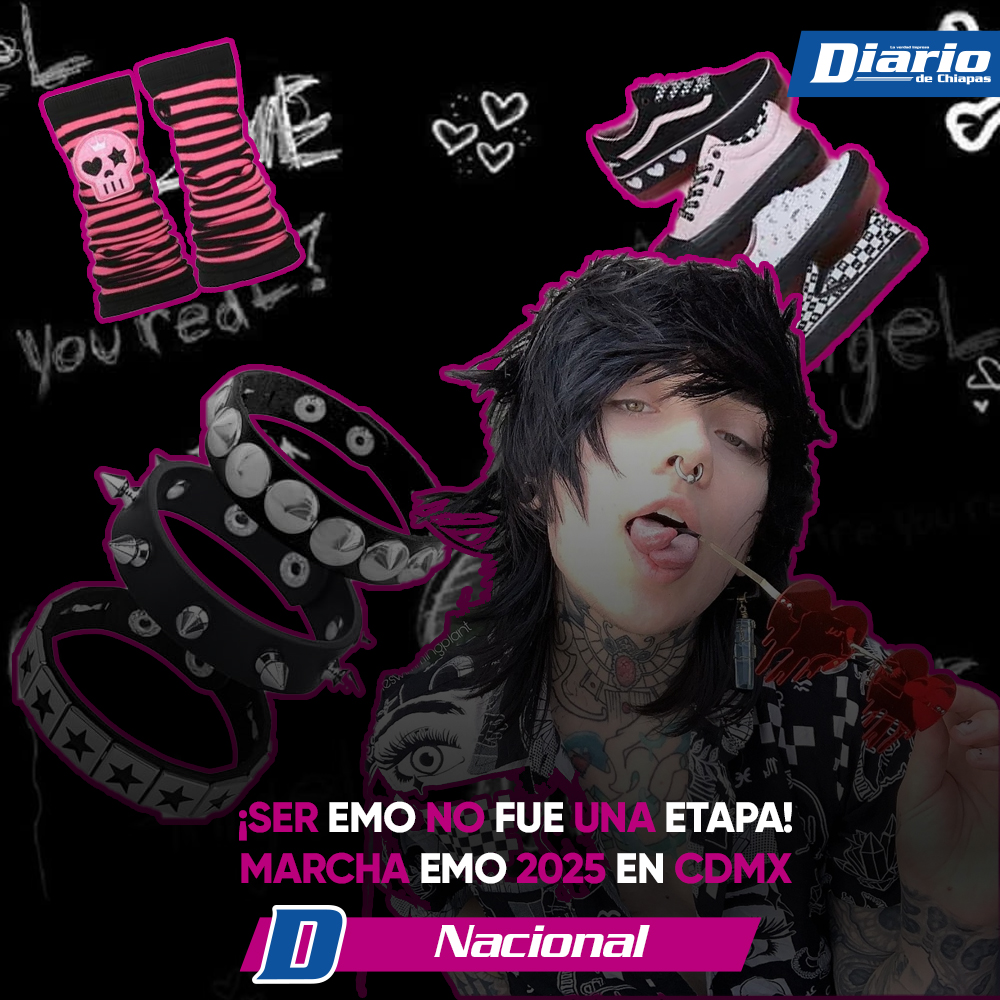 ¡Ser emo no fue una etapa! Marcha emo 2025 en CDMX - Diario de Chiapas