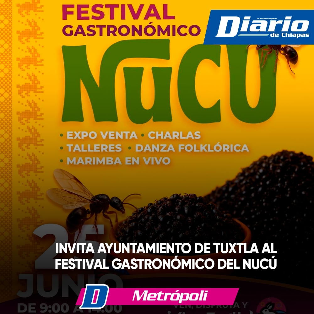 Invita Ayuntamiento de Tuxtla al Festival Gastronómico del Nucú ...