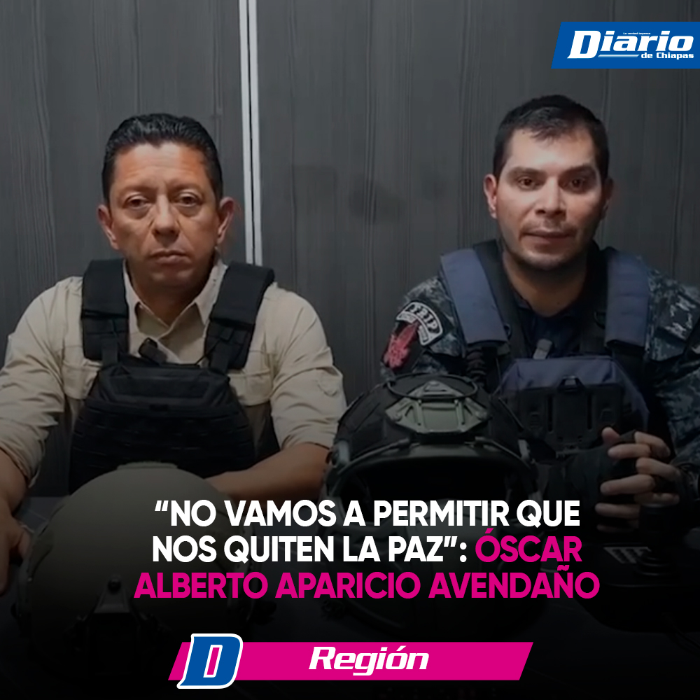 “No vamos a permitir que nos quiten la paz”: Óscar Alberto Aparicio ...