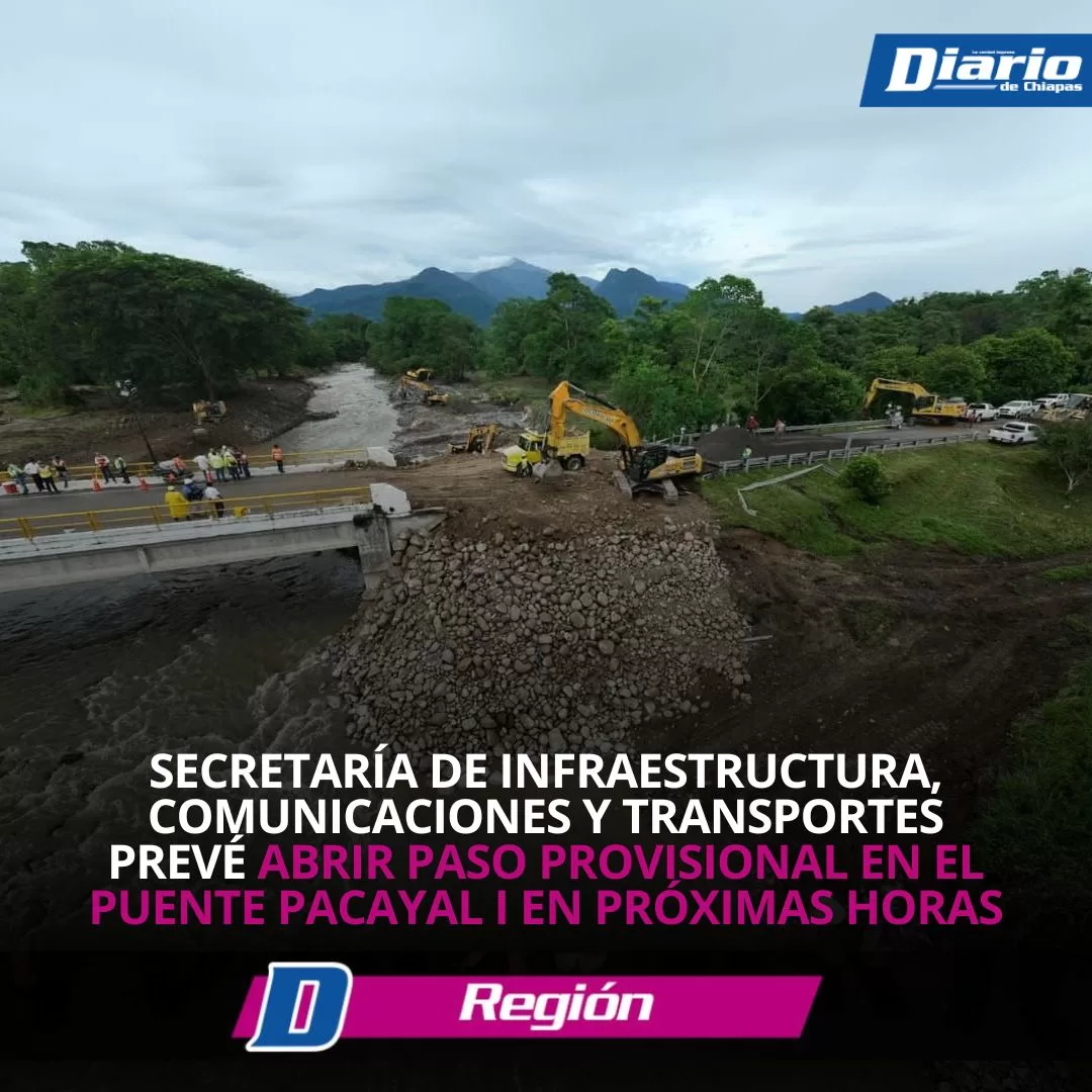 En próximas horas se prevé abrir paso provisional en el Puente Pacayal ...