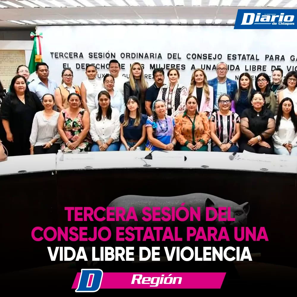 Tercera Sesión del Consejo Estatal para una Vida Libre de Violencia ...