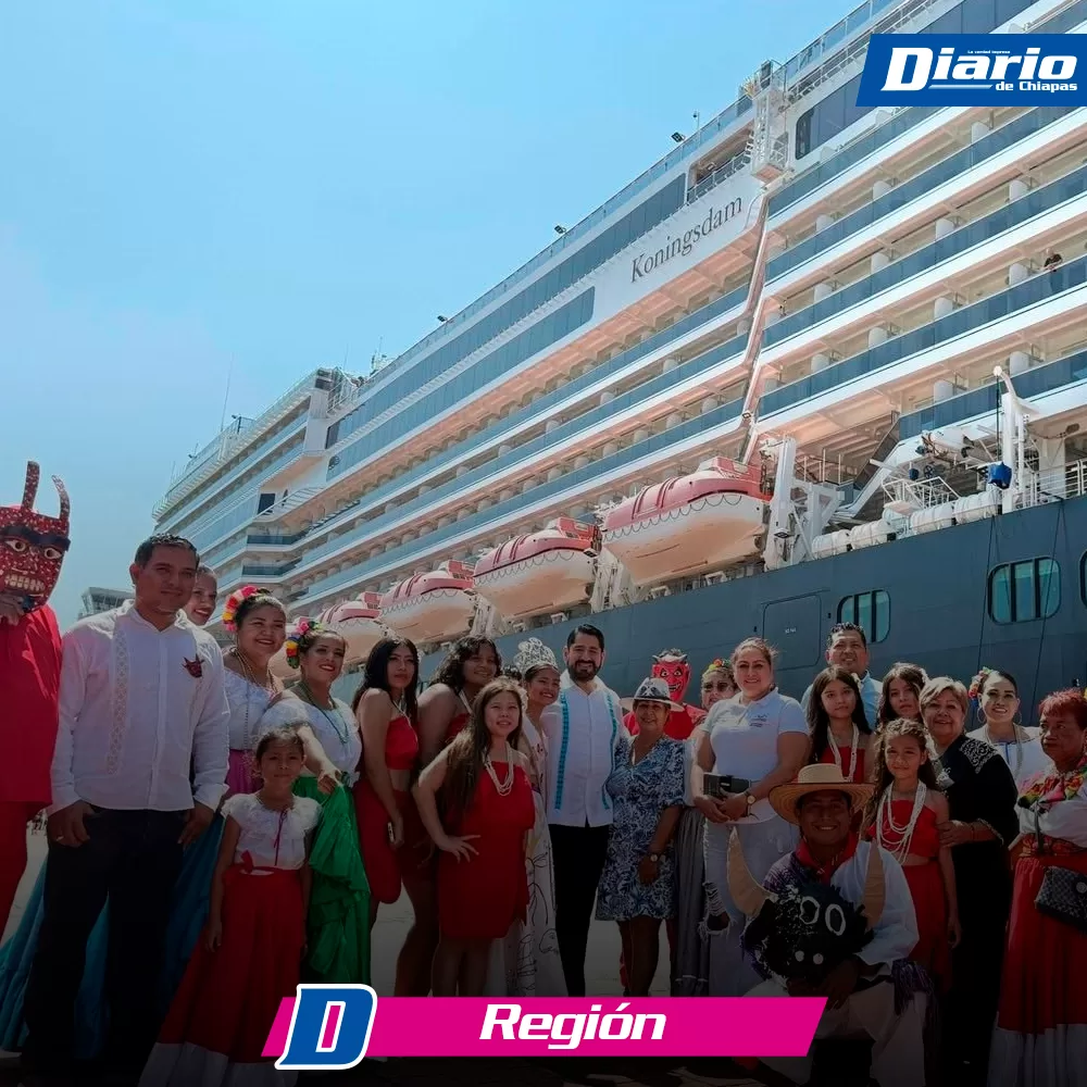 Puerto Chiapas recibió por primera vez al crucero Koningsdam, de la ...