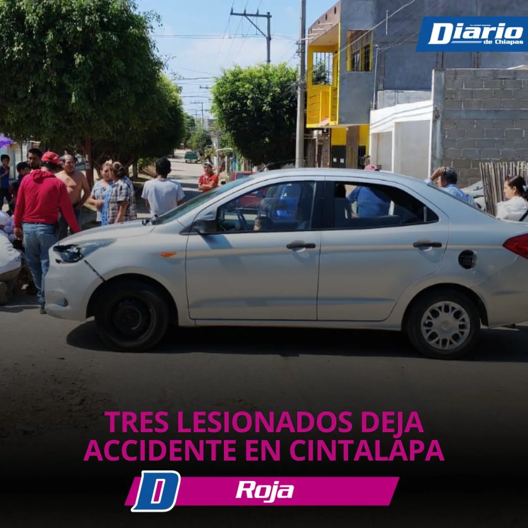 Tres lesionados deja accidente en Cintalapa - Diario de Chiapas