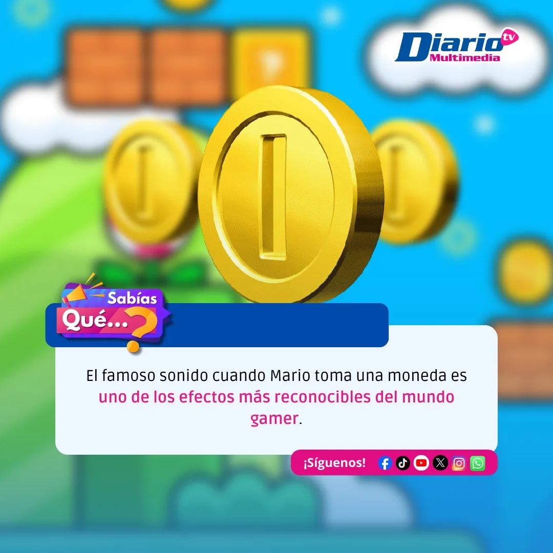 🔊🪙🤔 #SabíasQué | El famoso sonido cuando Mario toma una moneda es uno ...