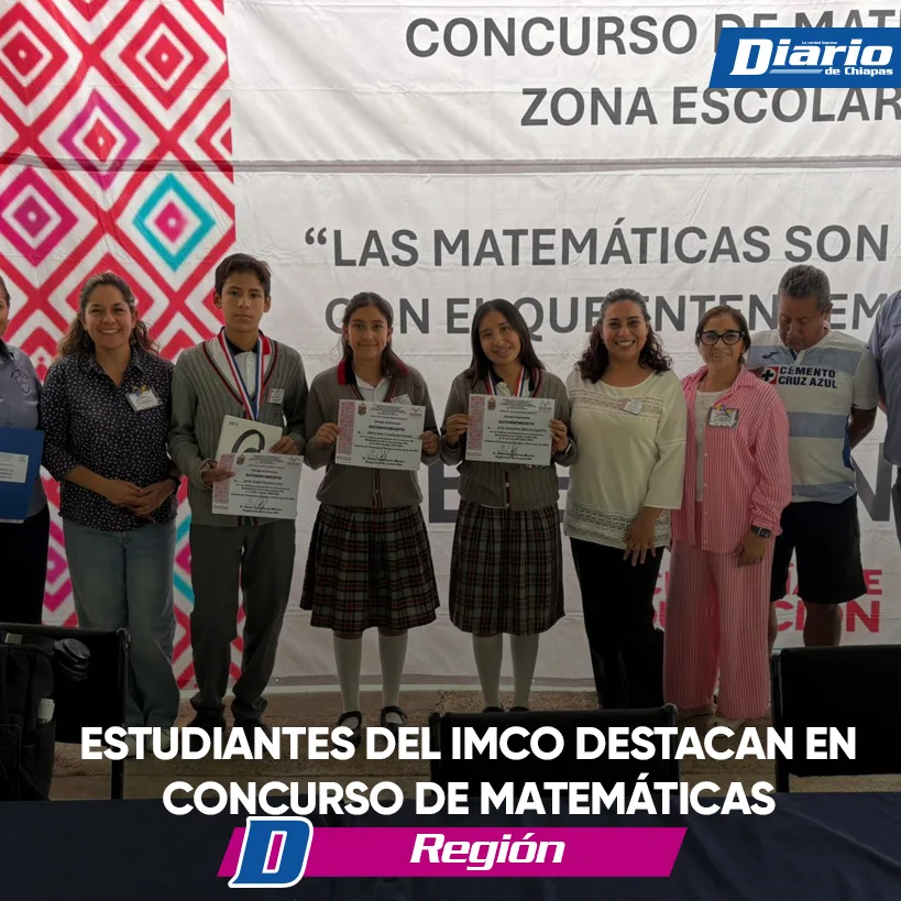Estudiantes del IMCO destacan en concurso de matemáticas - Diario de ...