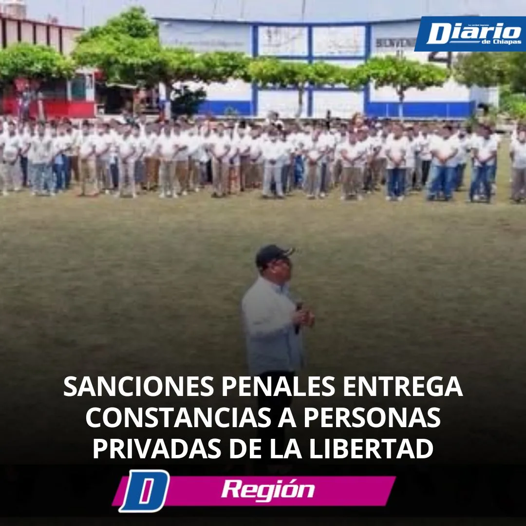 Sanciones Penales entrega constancias a Personas Privadas de la ...
